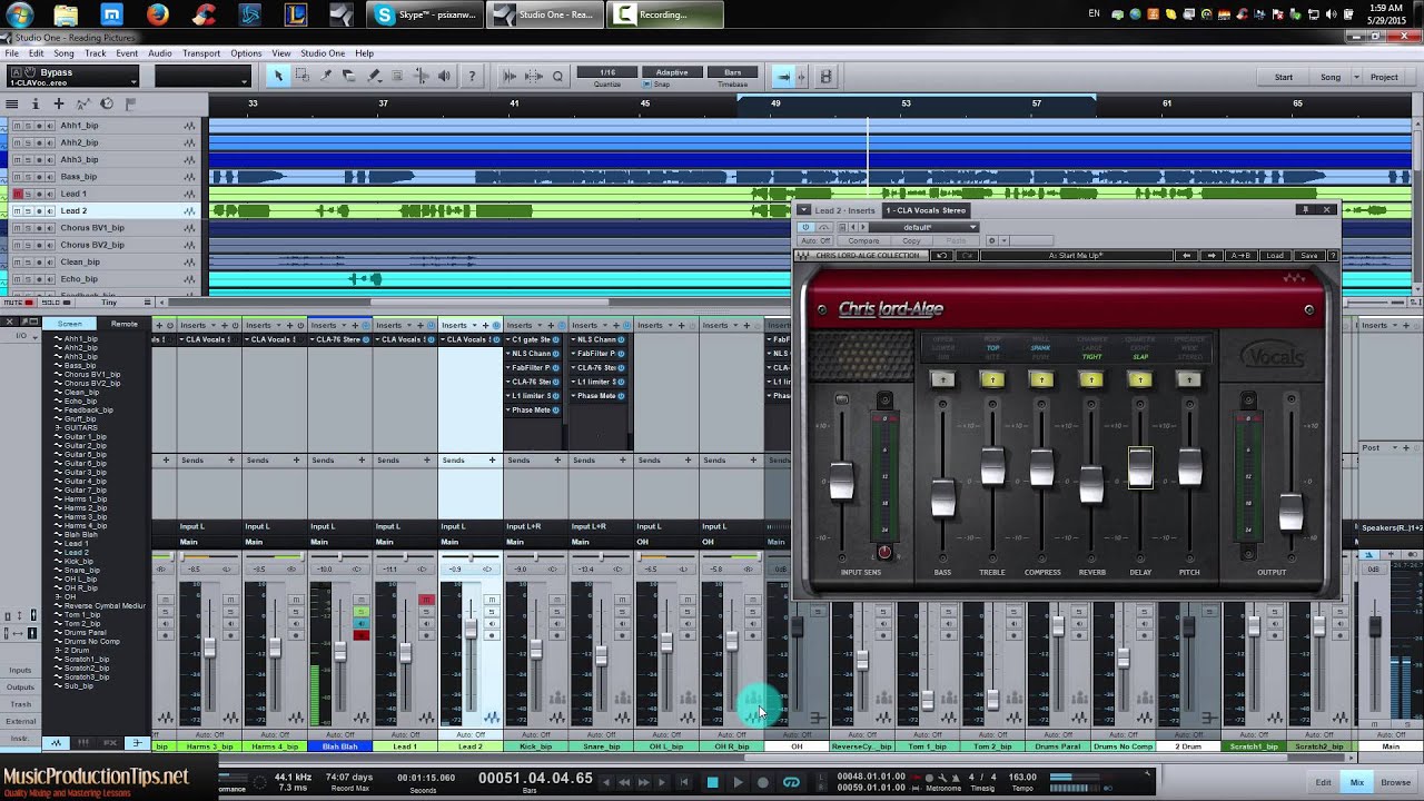 Mixing Vocals Waves Cla Vocals Plugin Youtube