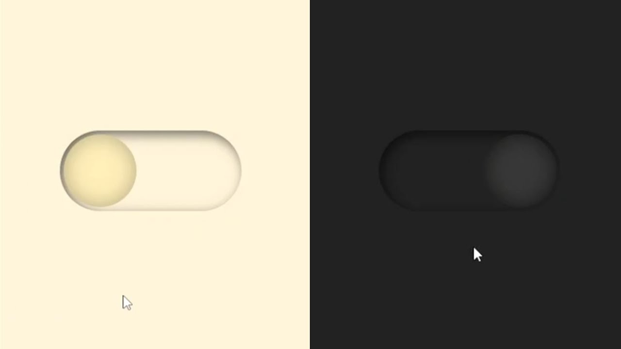 Animated Toggle Button Dark Mode Using Html Css Youtube