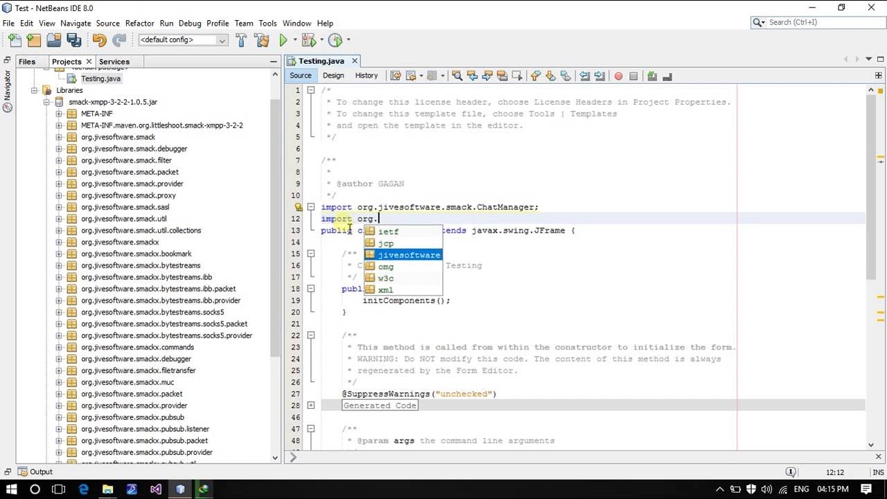 How To Import Java Library In Netbeans Youtube