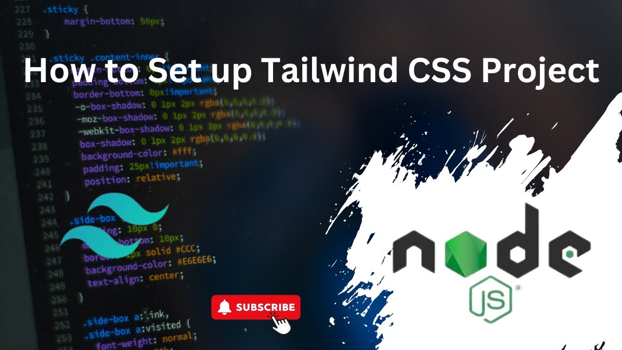 How To Set Up Tailwind Css Project 2024 Youtube