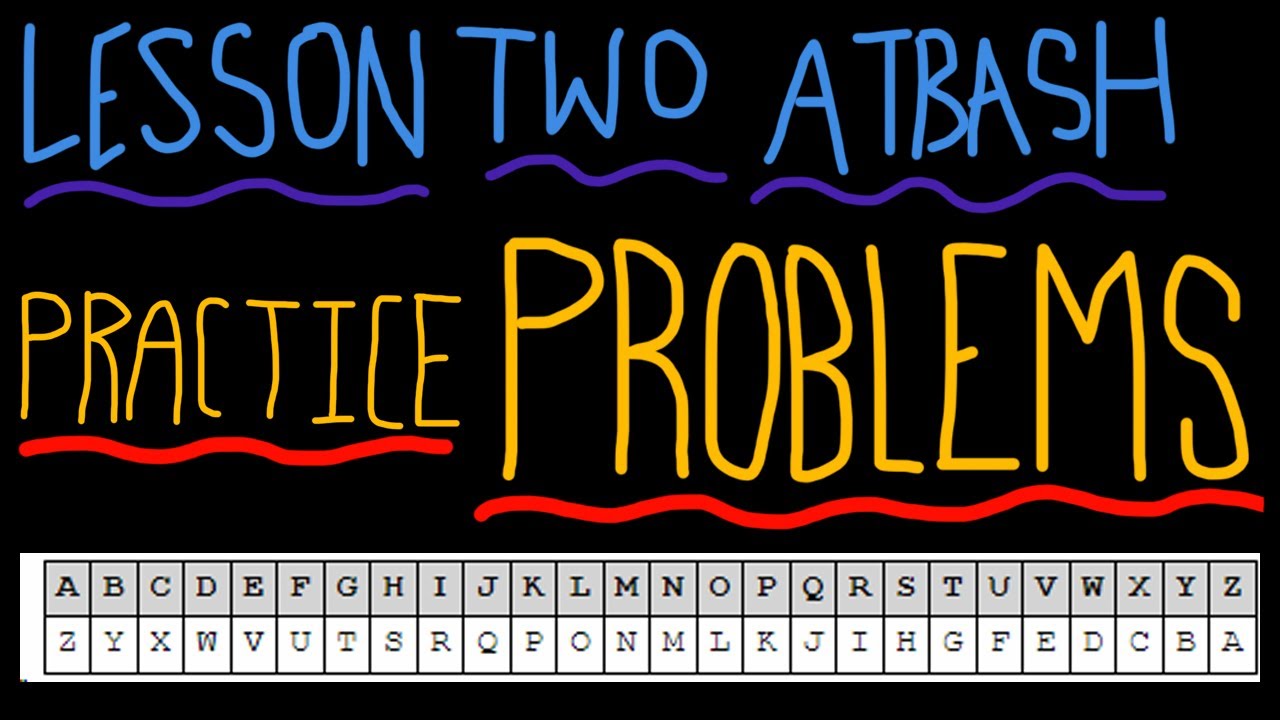 Codebusters Lesson Two Atbash Cipher Youtube