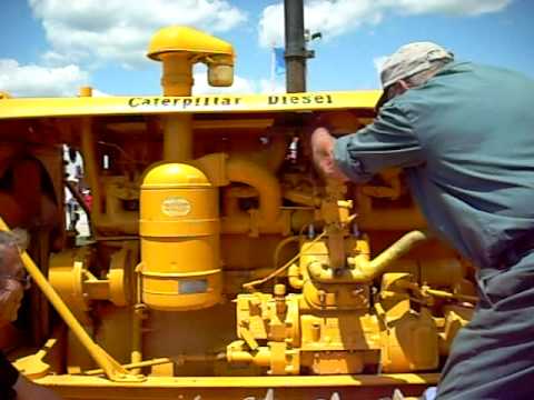 Starting Old Caterpillar D8 Dozer With Pony Motor Youtube