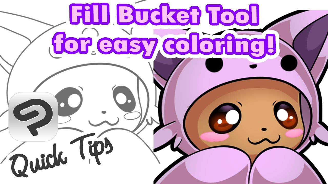 How To Use The Fill Bucket Tool For Easy And Fast Coloring Of Your Line