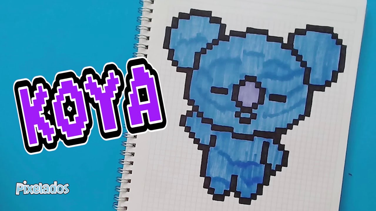 Como Dibujar Koya De Bt21 Pixel Art Pixelados Youtube