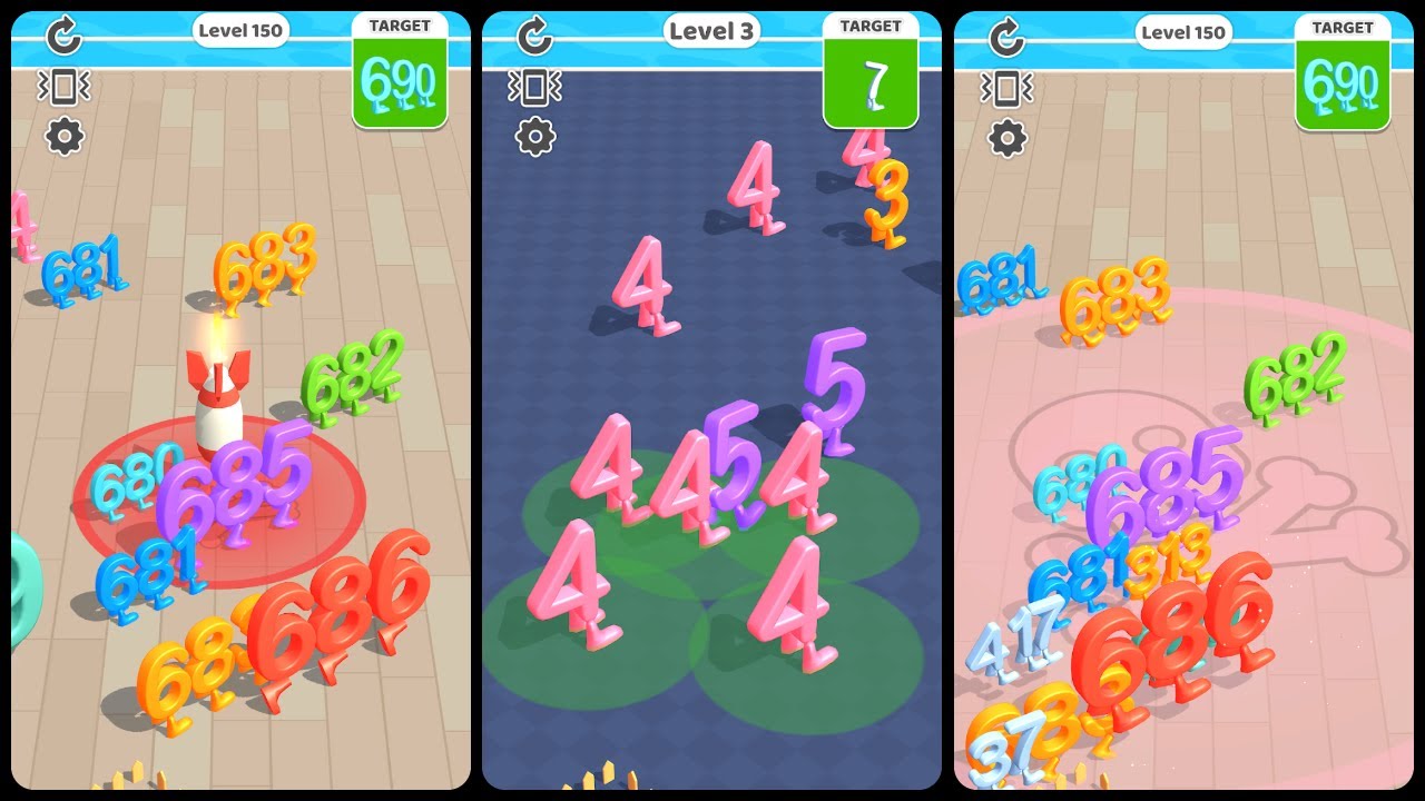 Number Merge Mobile Game Gameplay Android Apk Youtube