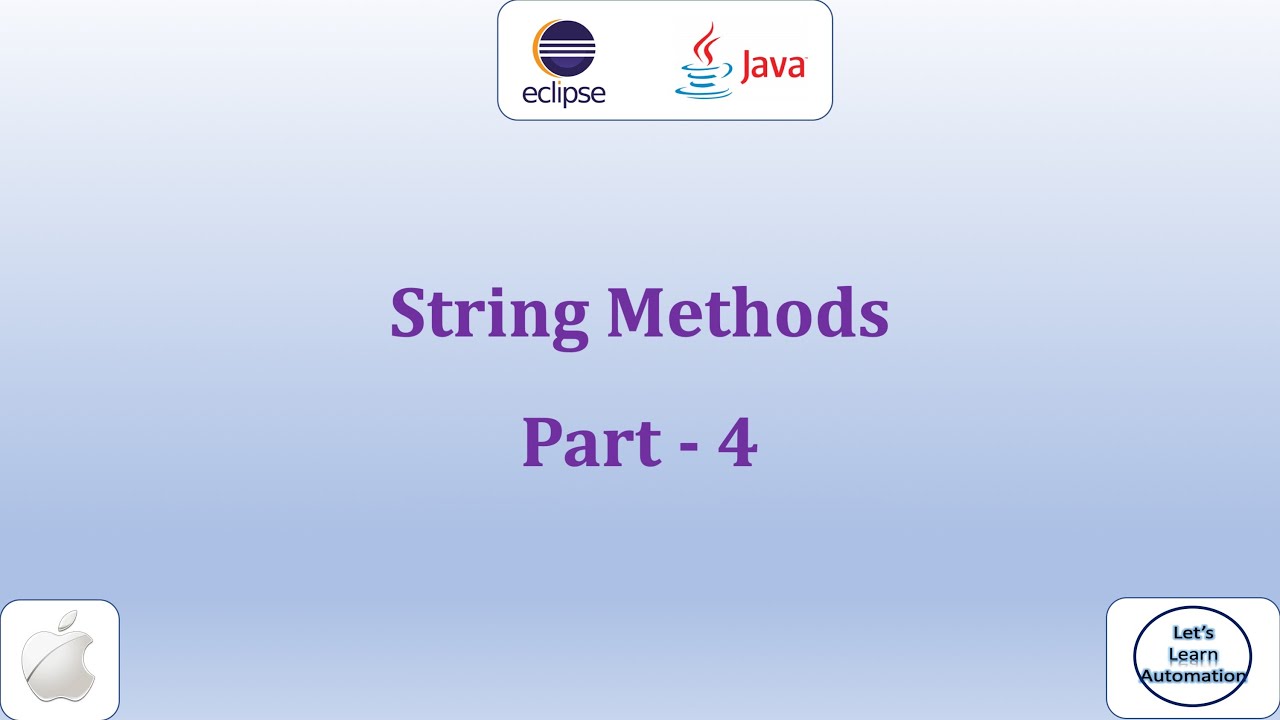 33 String Method Part 4 Youtube