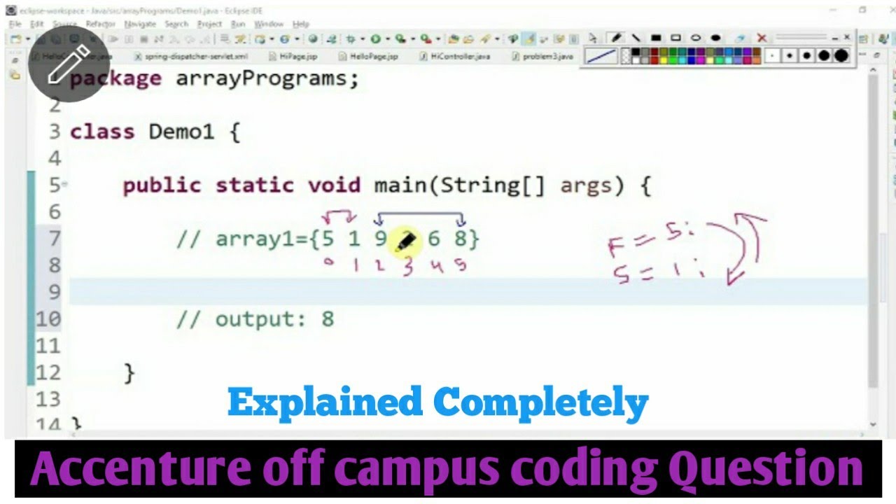 Accenture Off Campus Coding Question With Complete Solution In Java