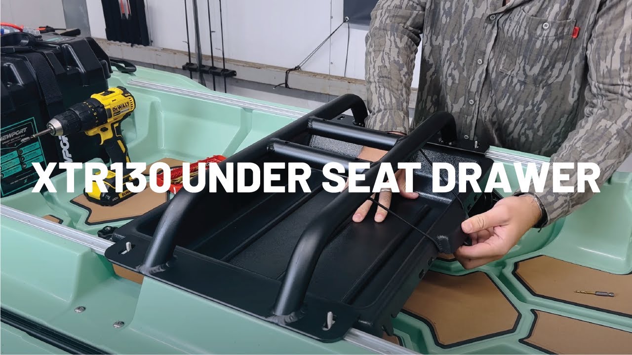 Xtr130 Under Seat Drawer Install Youtube