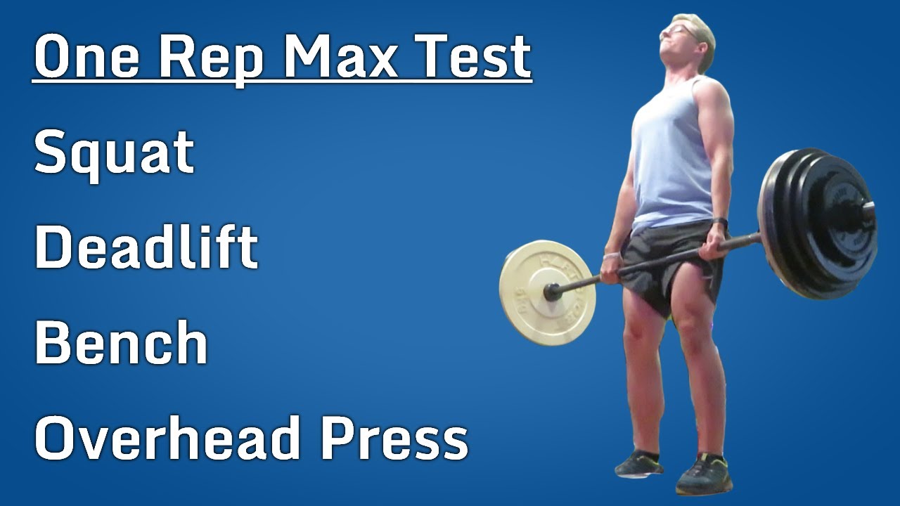 My First One Rep Max Test 2020 Youtube
