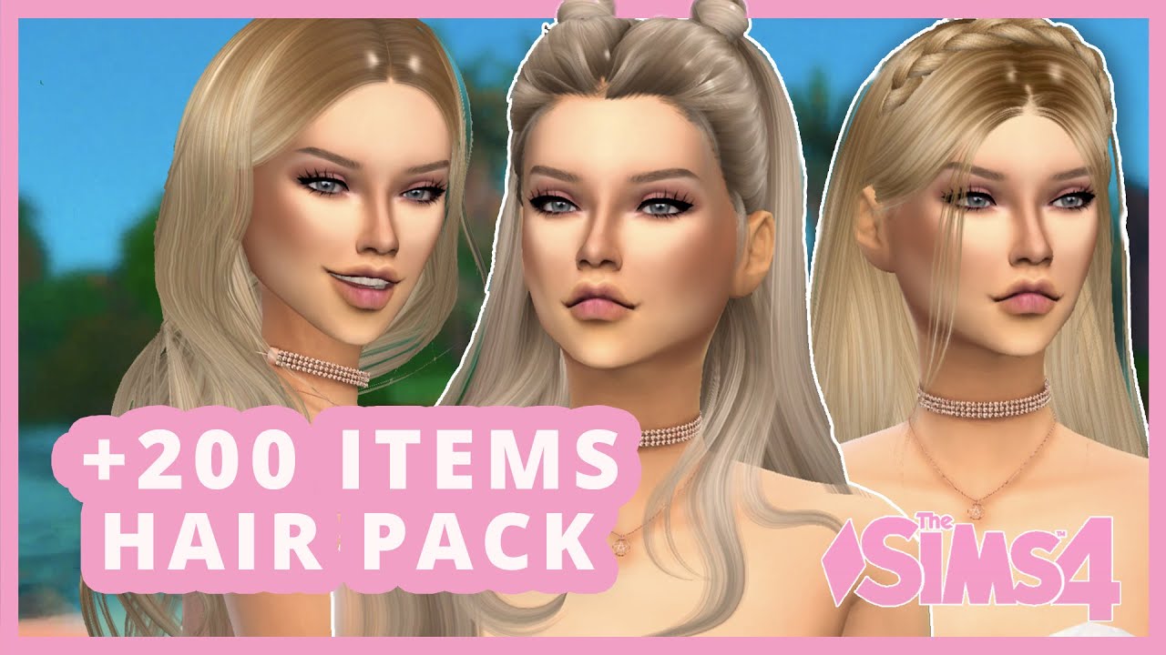 4gb Cc Hairs Pack My Folder Mods The Sims 4 Hairstylesрџњџfree Download