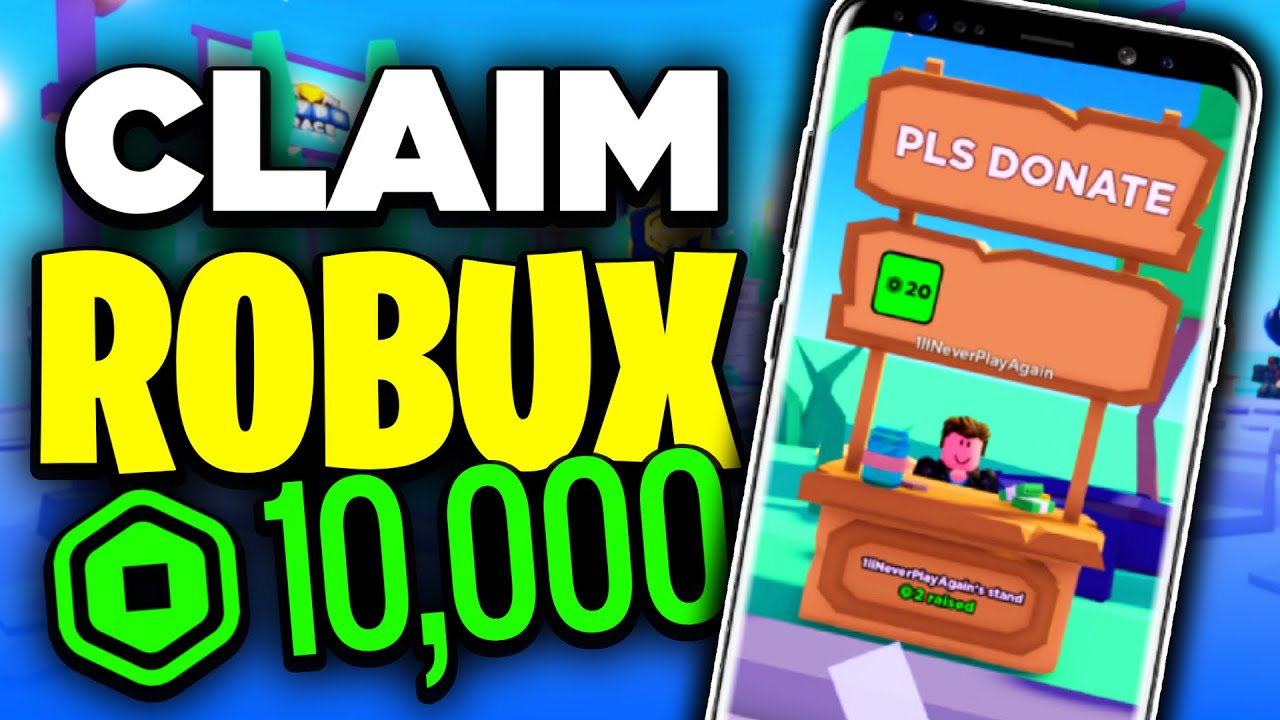 How To Claim Pending Robux On Roblox Mobile Claim Robux On Pls Donate