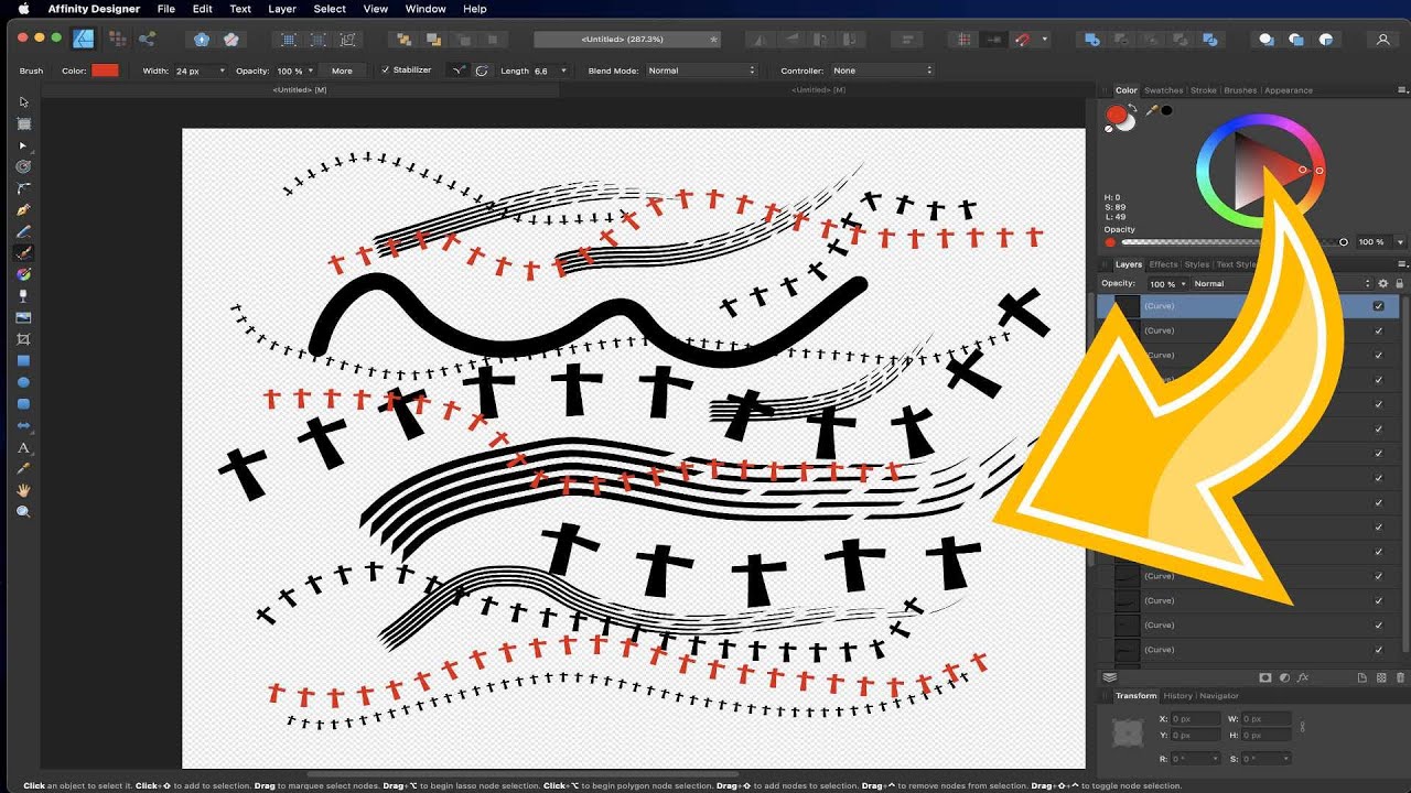 Create A Custom Brush In Affinity Designer Youtube