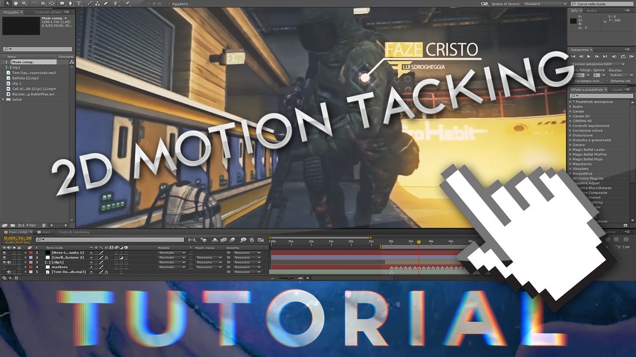 After Effects Tutorial 2d Motion Tracking Youtube