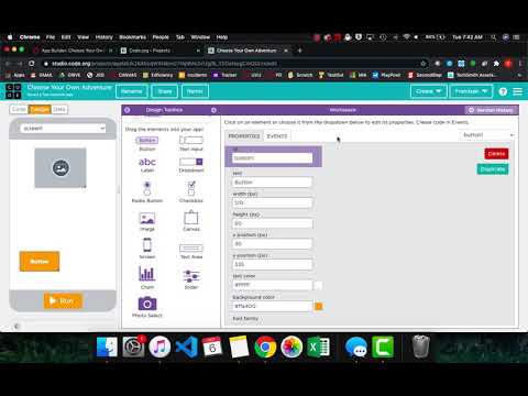 Adding Elements In The Code Org App Lab Youtube