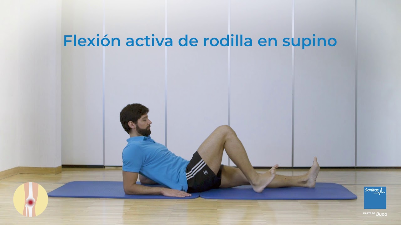 Flexión Activa De Rodilla En Supino Youtube