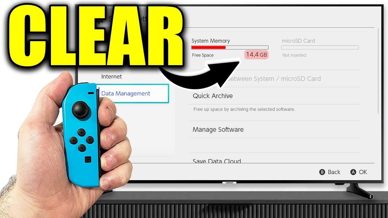 How To Free Up Space On Nintendo Switch Best Method Youtube