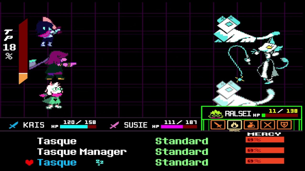 Deltarune Chapter 2 Tasque Manager Boss Fight Youtube