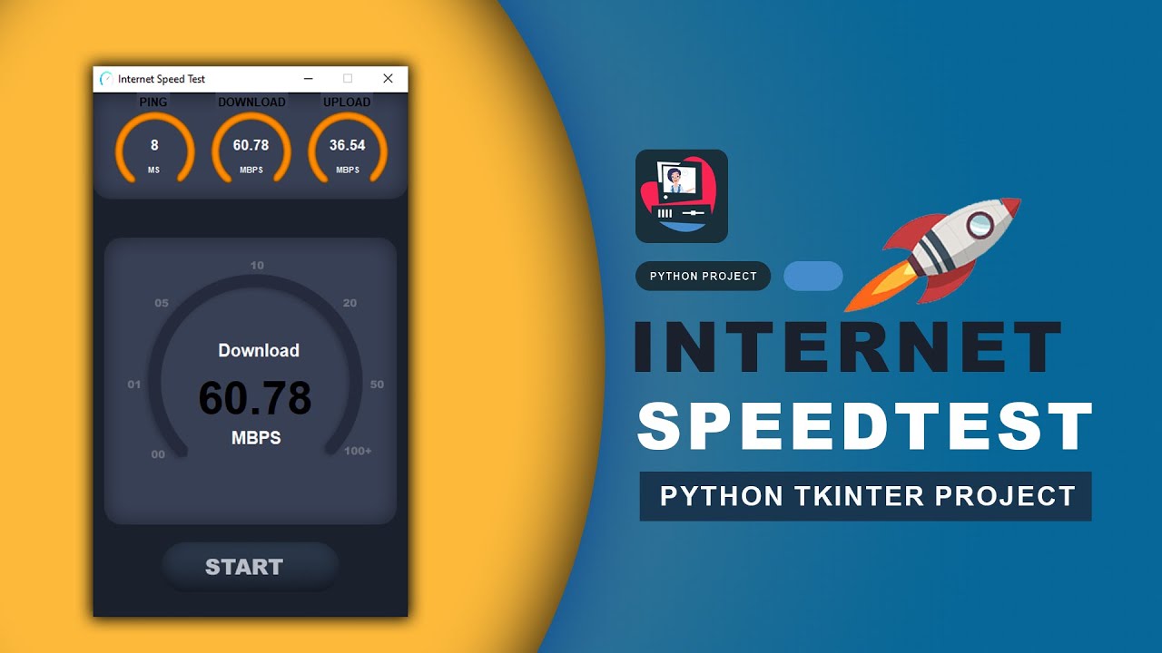 How To Create Internet Speedtest App Using Python Python Tkinter