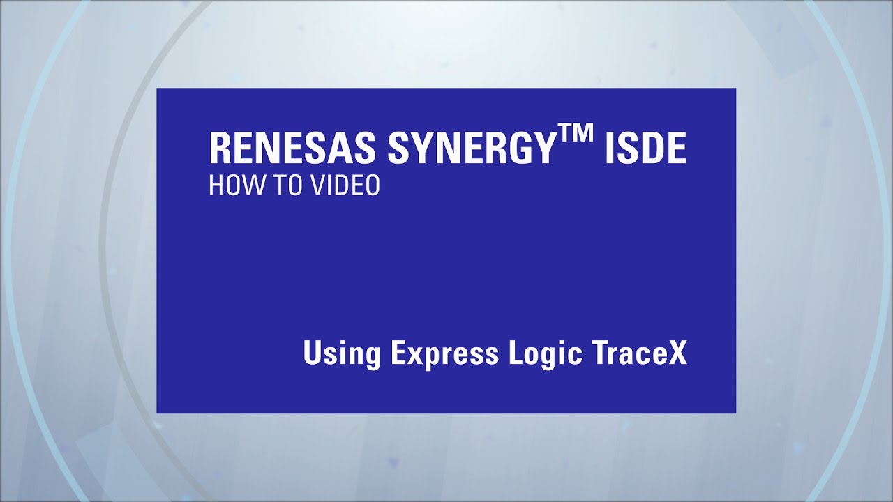 Threadx Tracex E Studio Youtube