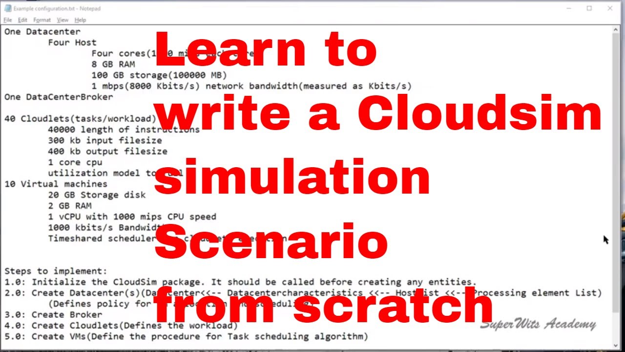 Cloudsim Tutorial How To Write A Program For Simulation Of Spaceshared