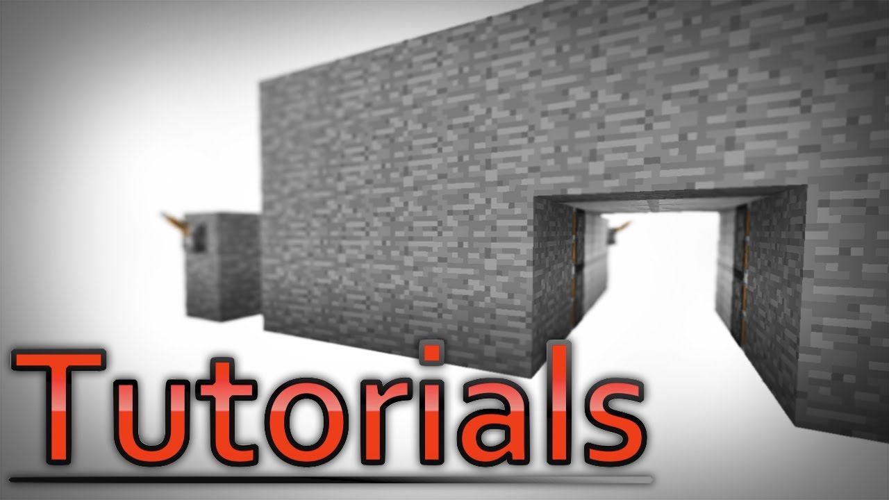 Minecraft Hidden Piston Door Tutorial Youtube