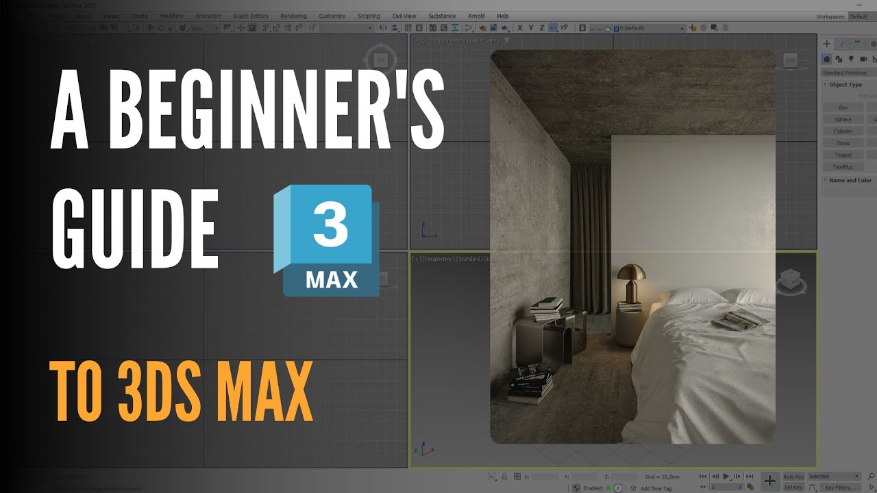 3ds Max Tutorial For Complete Beginners In Just 8 Minutes Youtube