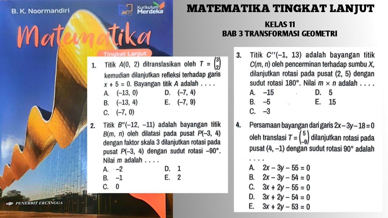 Uji Pemahaman Hal 173 175 Part 1 Matematika Tingkat Lanjut Kelas 11