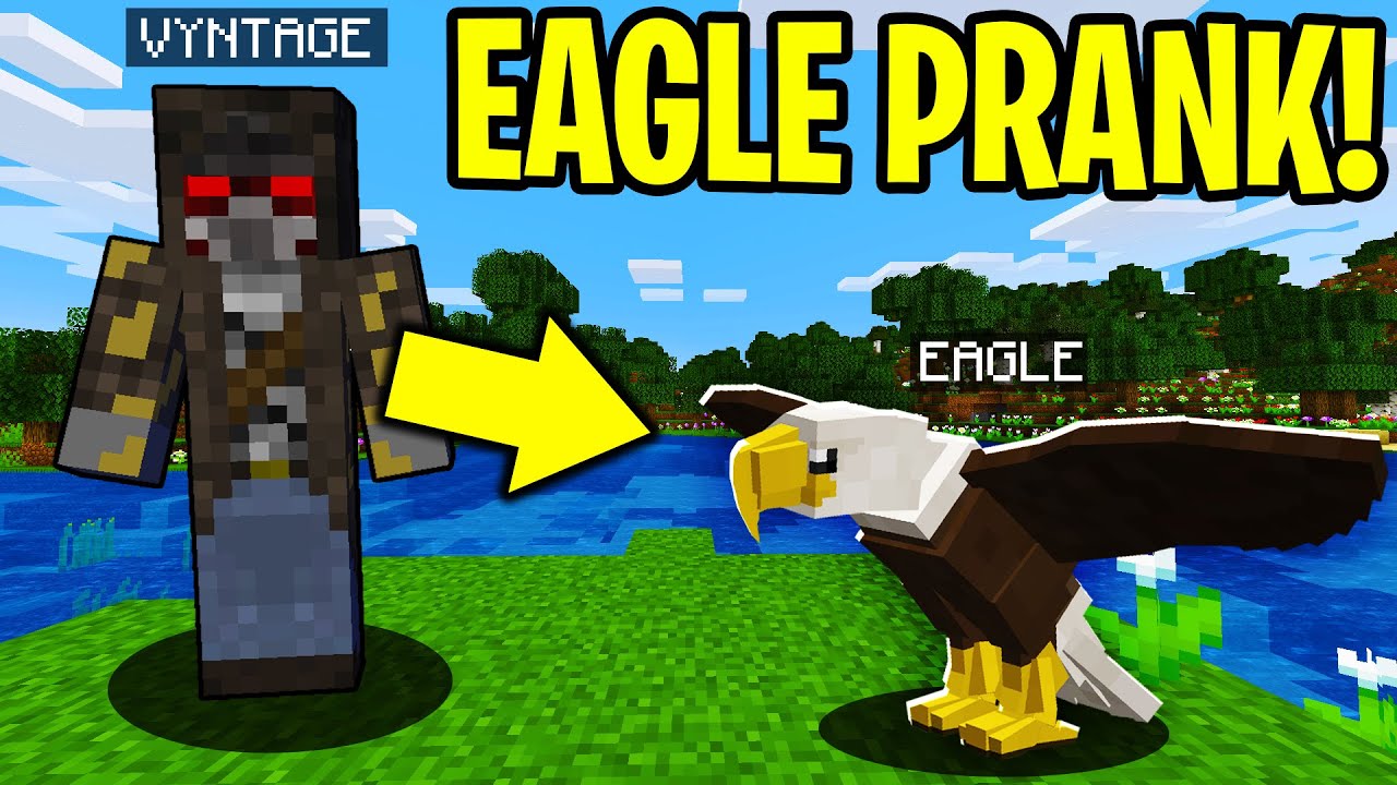 Trolling As An Eagle In Minecraft Youtube