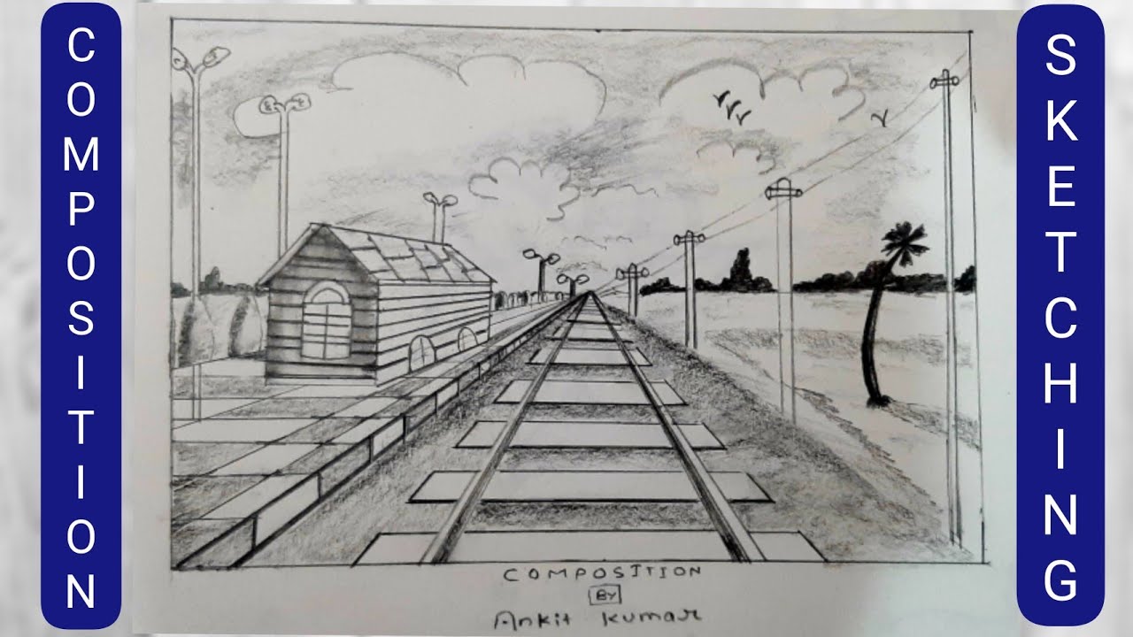 Draw Composition Sketching Painting Easy Art Tutorial Youtube