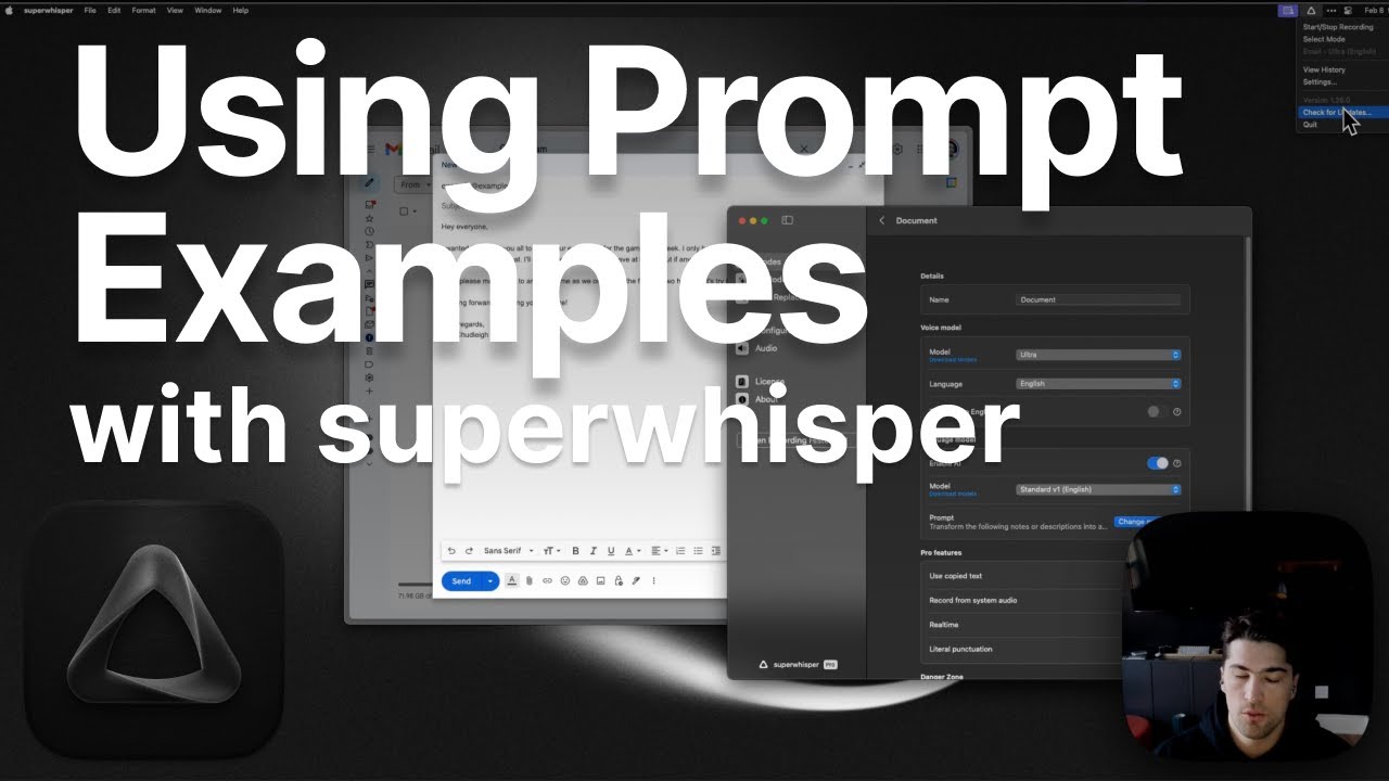 Using Prompt Examples With Superwhisper Youtube