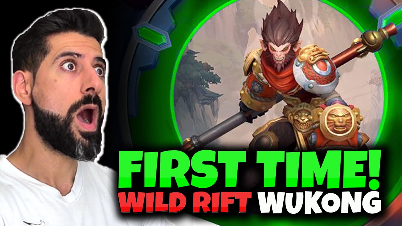 12 Years Wukong Main Tries Wukong In Wild Rift Kingkonglol Youtube