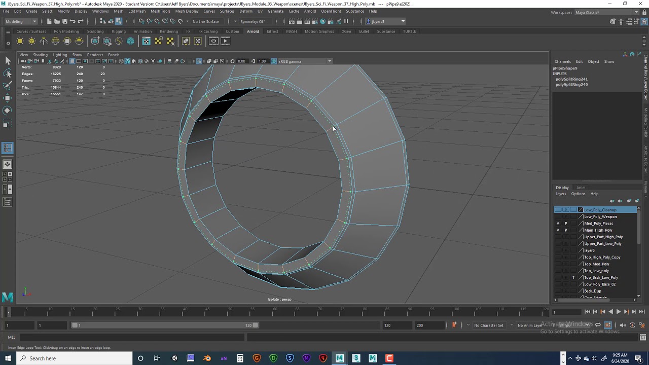 Ani 150 Modeling Sci Fi Weapon Part 18 Youtube