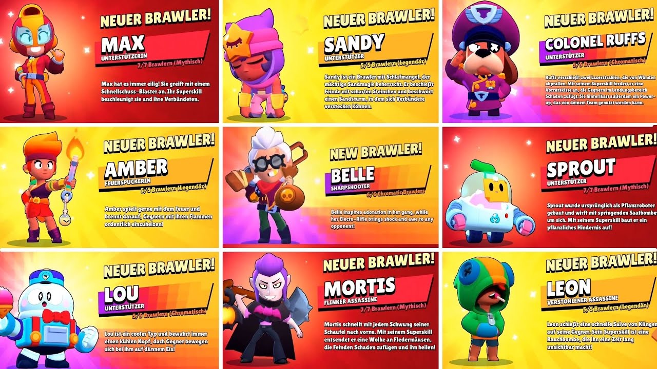 Unlock Animation Of Every Brawler In Brawl Stars Youtube