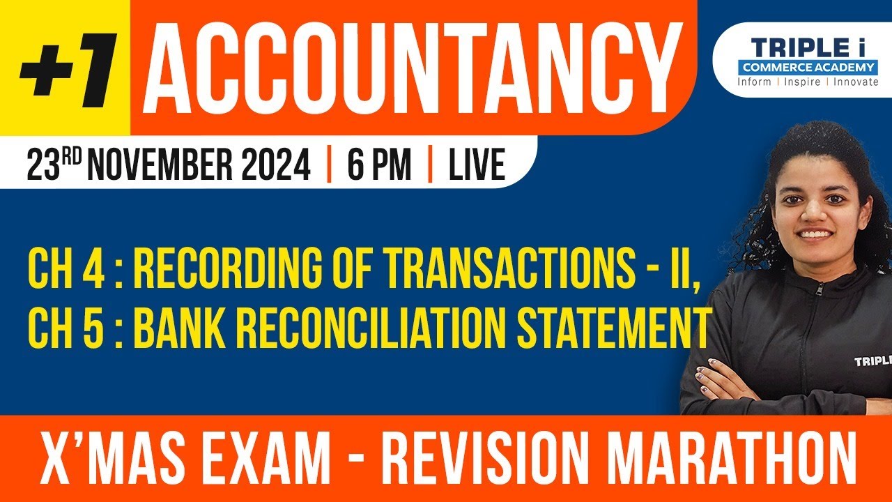 Plus One Commerce X Mas Exam Revision Marathon Accountancy Youtube