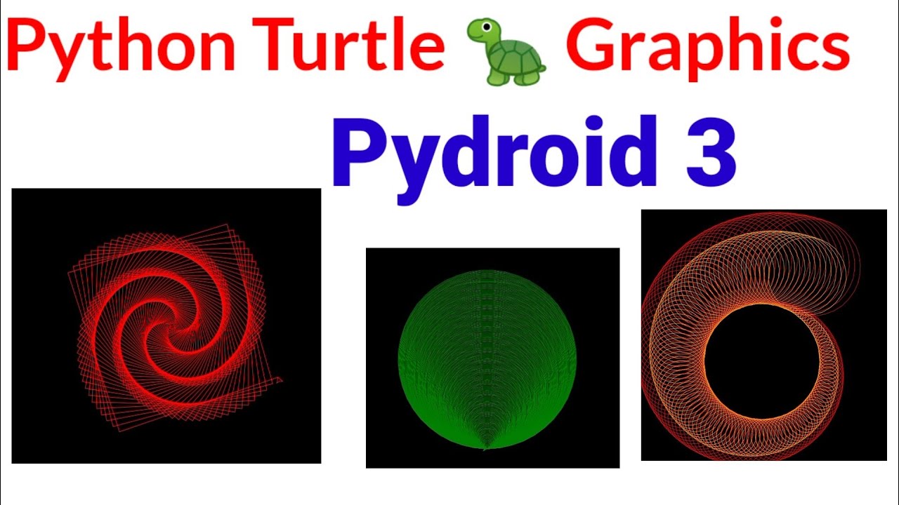 Python Turtle Graphics Amazing Designing Using Pydroid 3 Python