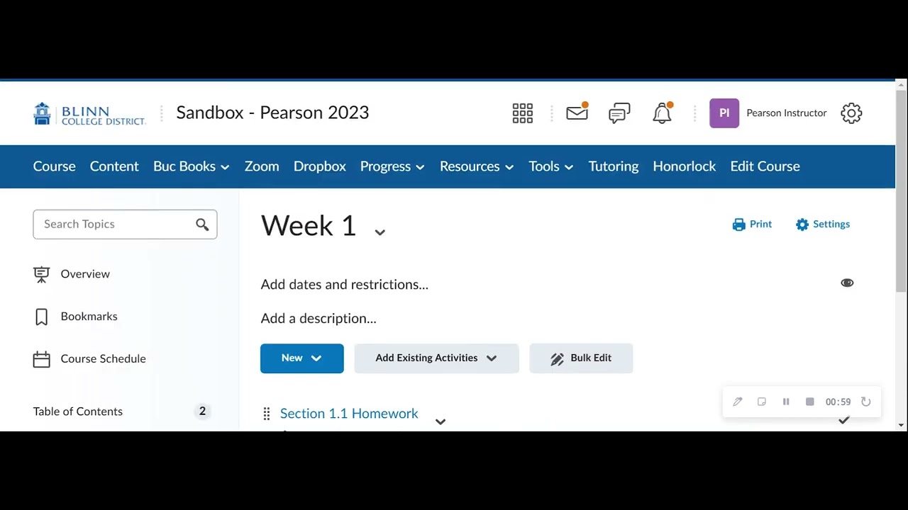 Add Pearson Deep Links In Brightspace D2l With Access Pearson Lti 1 3