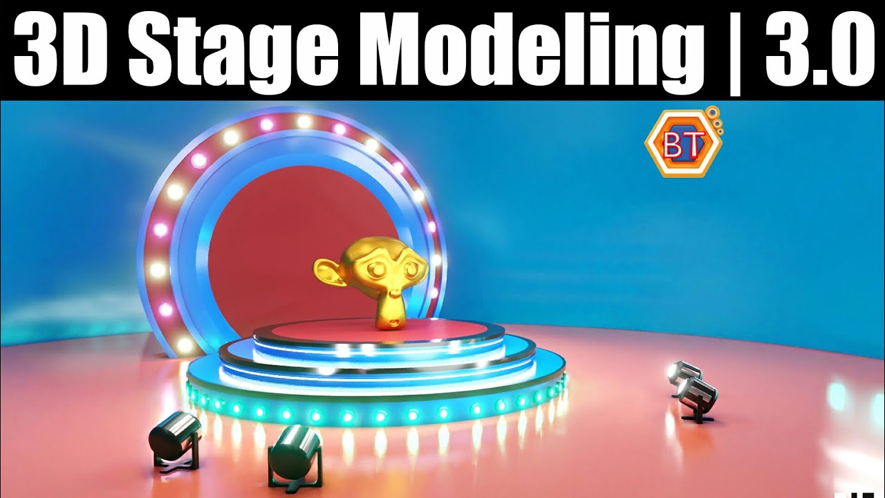 How To Make 3d Stage In Blender 3 0 Youtube