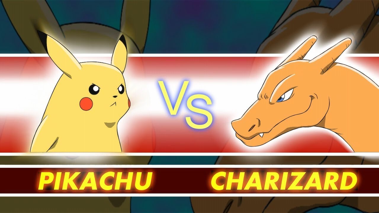 Pokemon Charizard Vs Pikachu