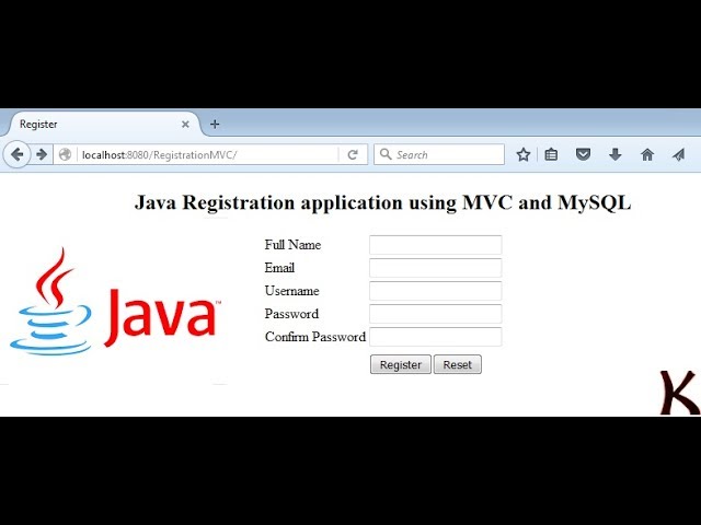 Java Registration Form Using Servlet And Database Krazytech Java Php
