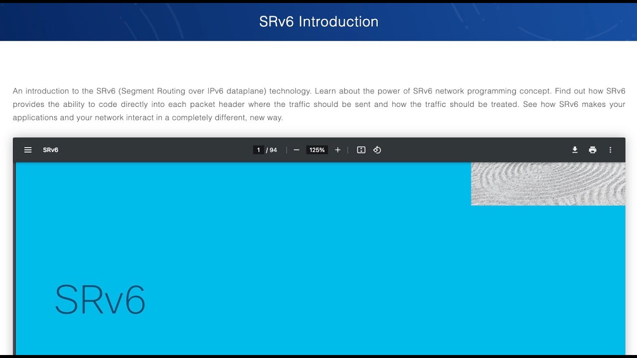 Introduction To Srv6 Segment Routing Over Ipv6 Srv6 Youtube