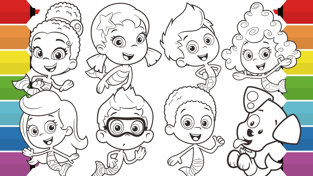 Coloring Pages Bubble Guppies