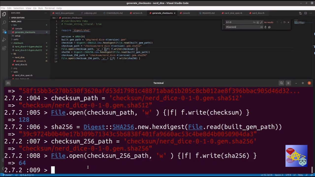 Codecast Create A Rubygem 07 Post Release Housekeeping Youtube