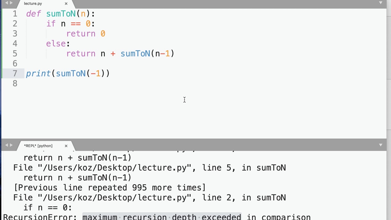 Recursion Part1 Step5 1 Stack Overflow Youtube