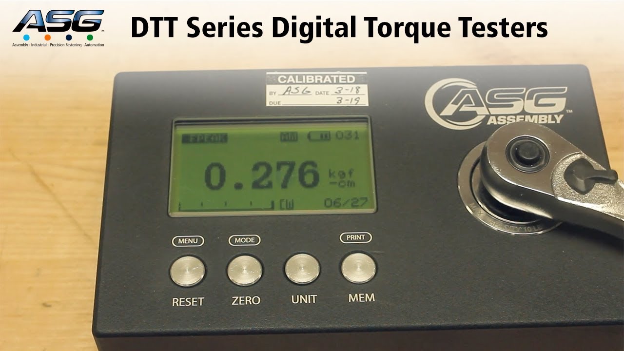 Dtt Series Digital Torque Testers Youtube