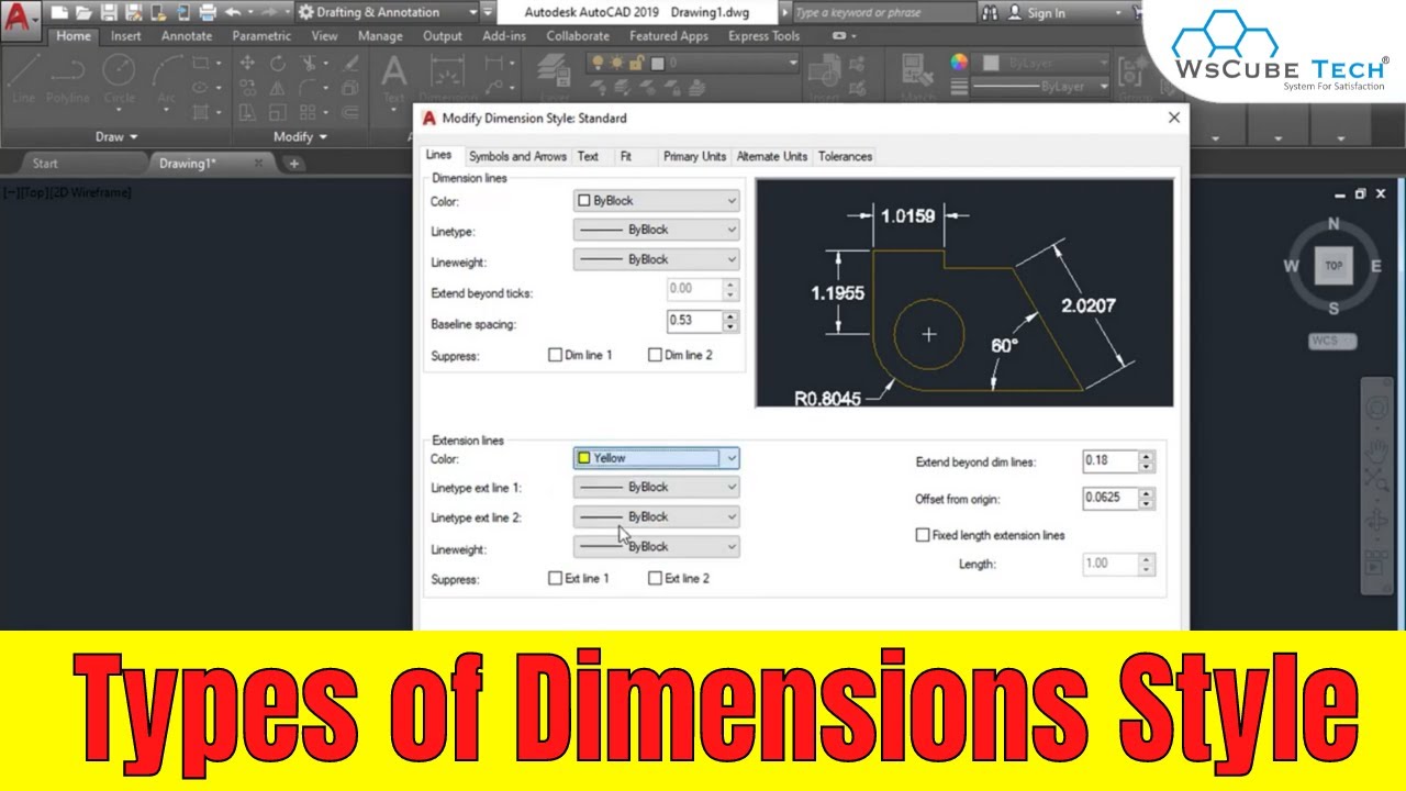 Dimension Style Autocad Types Of Dimensions Style Autocad Tutorial