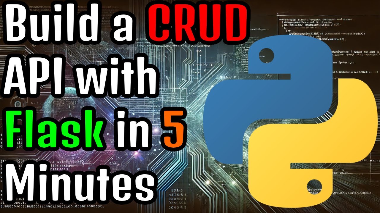Build A Crud Api With Flask In 5 Minutes Quick Python Backend Tutorial