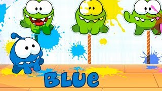 Om Nom Gets Painted In Different Colors Learn English With Om Nom