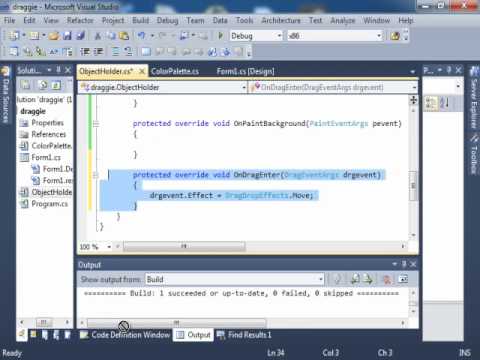 C Tutorial Drag N Drop Custom Controls Youtube
