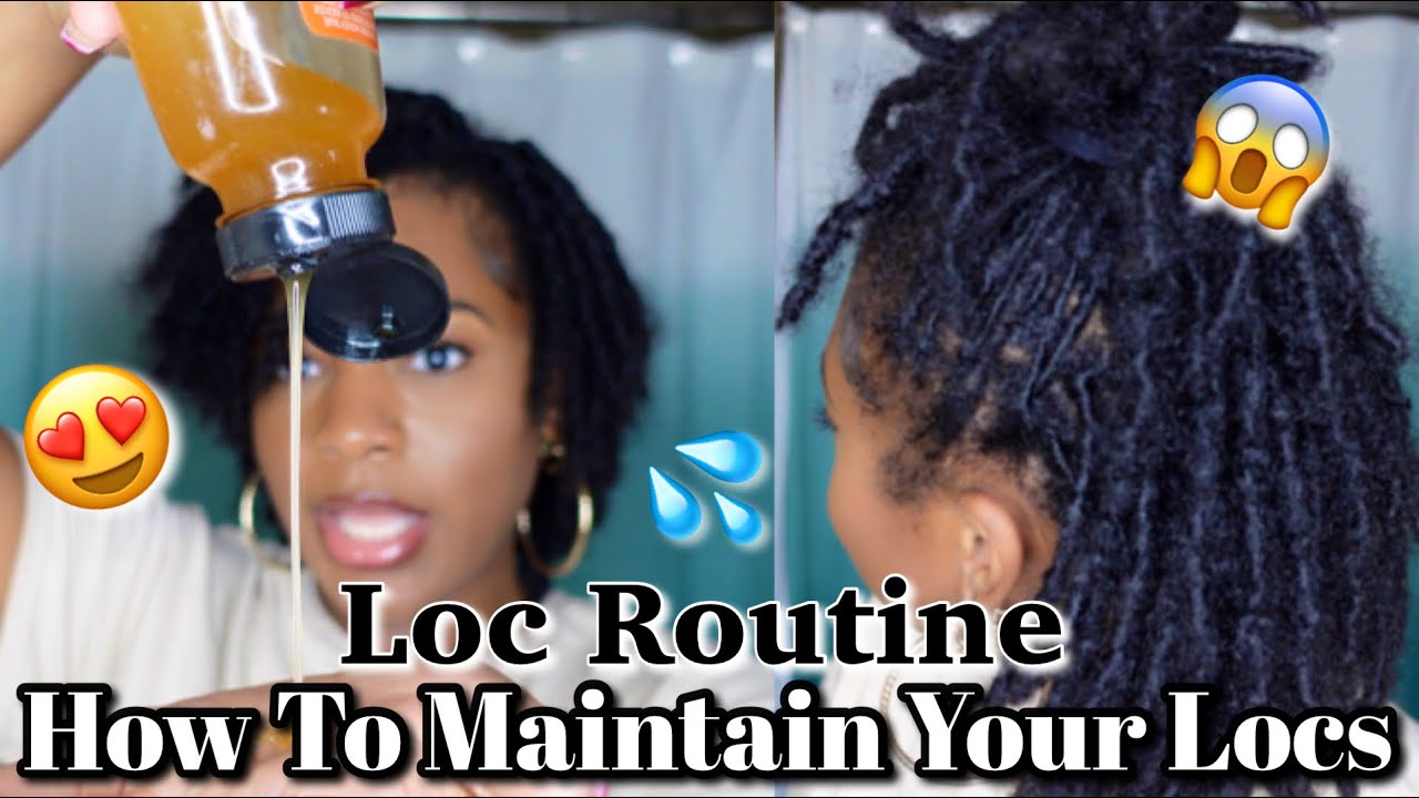 How To Maintain Your Starter Locs My Hydrating Loc Routine Youtube