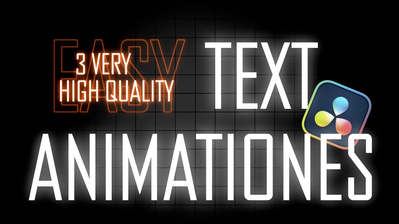 Stunning Text Animations Davinci Resolve Tutorial Youtube